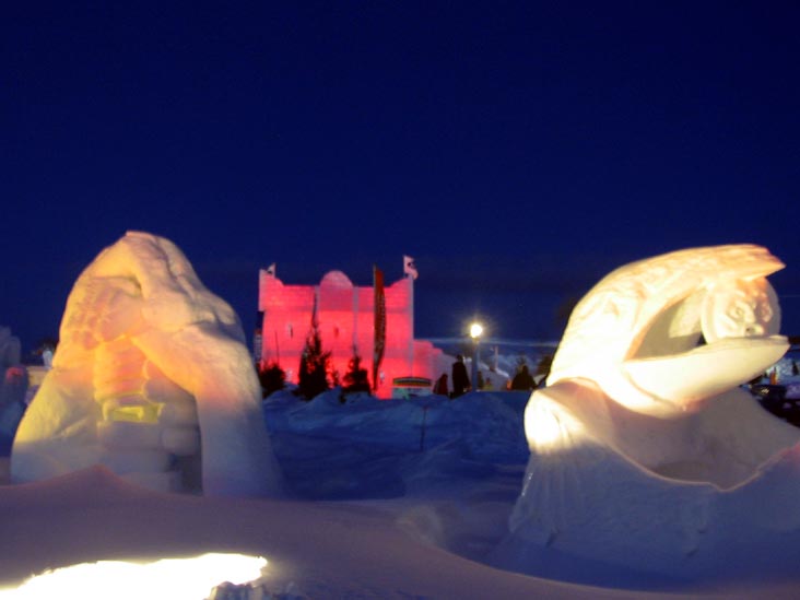 Snow Sculptures, Place Desjardins, 2008 Carnaval de Québec (Quebec ...